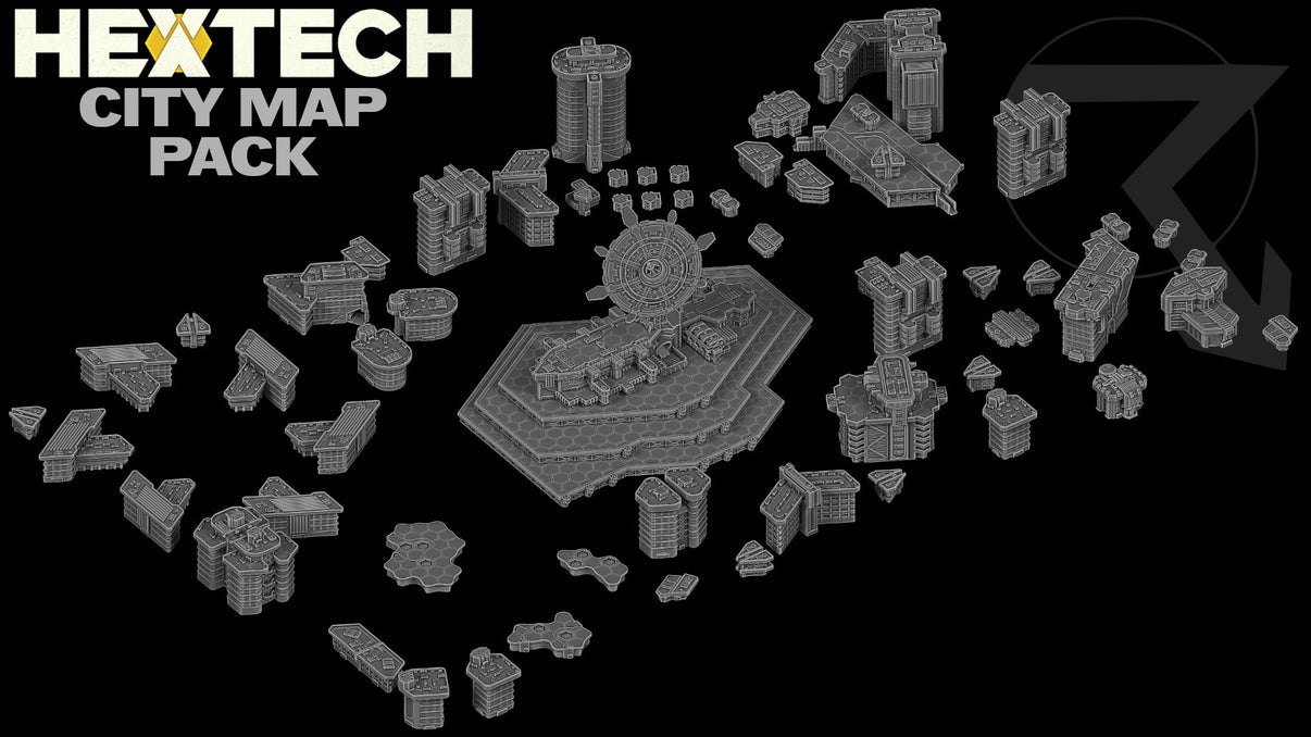 HEXTECH: City Map Pack - BT City Map Compatible – Thunderhead Studio