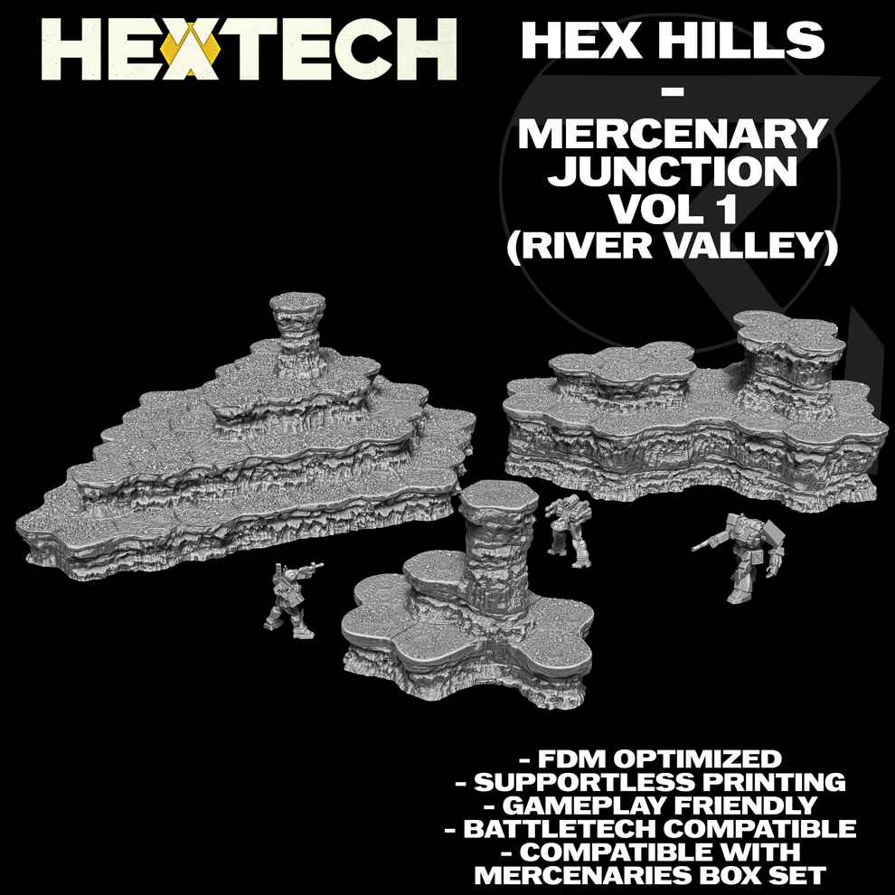 HEXTECH: Hex Hills - Mercenary Junction/Mercenaries Box Map Compatible ...