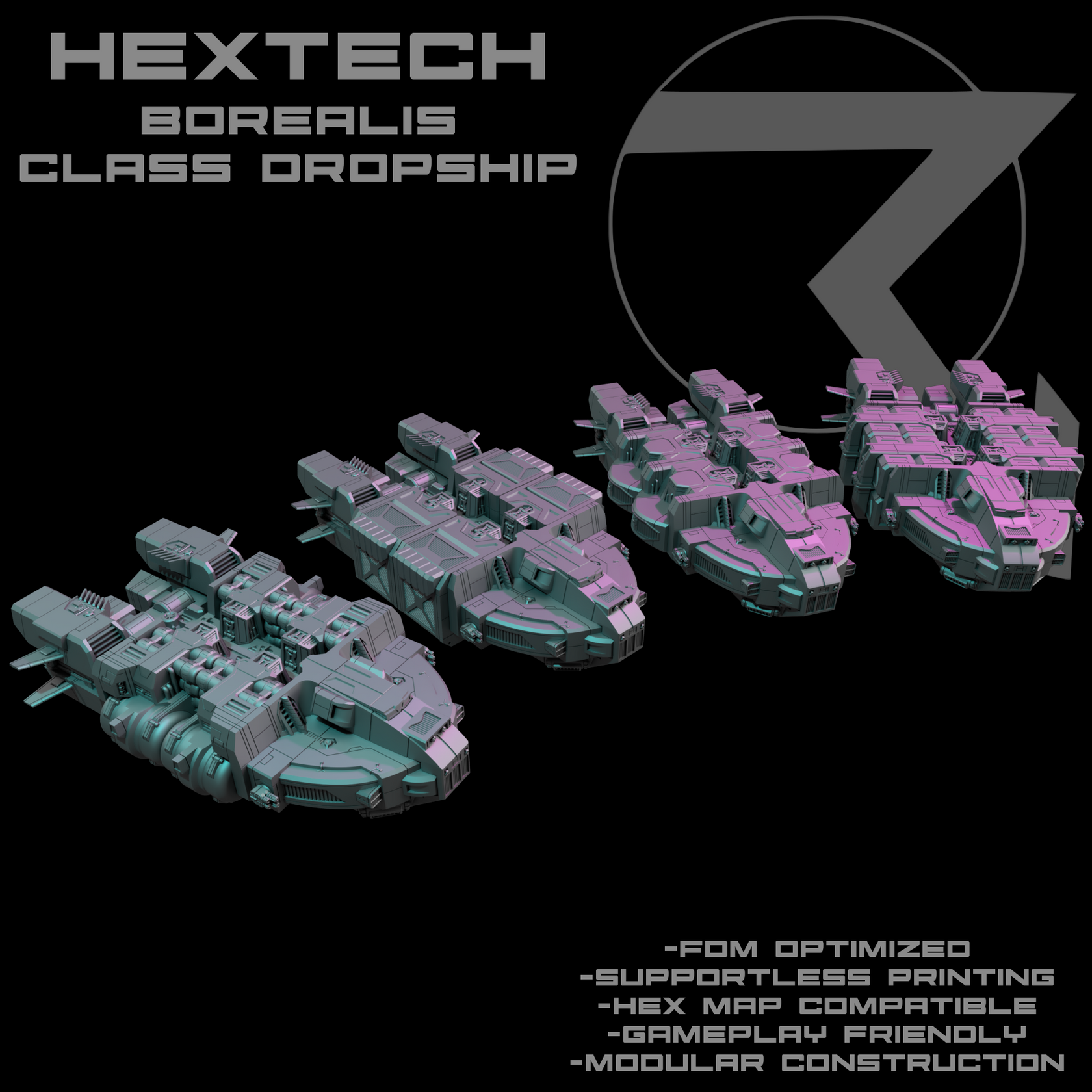 HEXTECH: Borealis Class Dropship – Thunderhead Studio