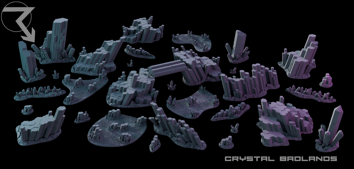 TECHSCAPE: Crystal Badlands (28mm) – Thunderhead Studio